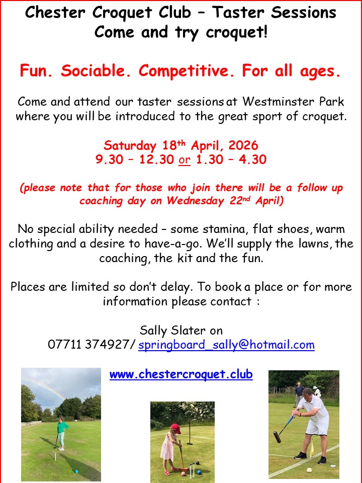 2026 Taster Day and Coaching – Chester Croquet Club